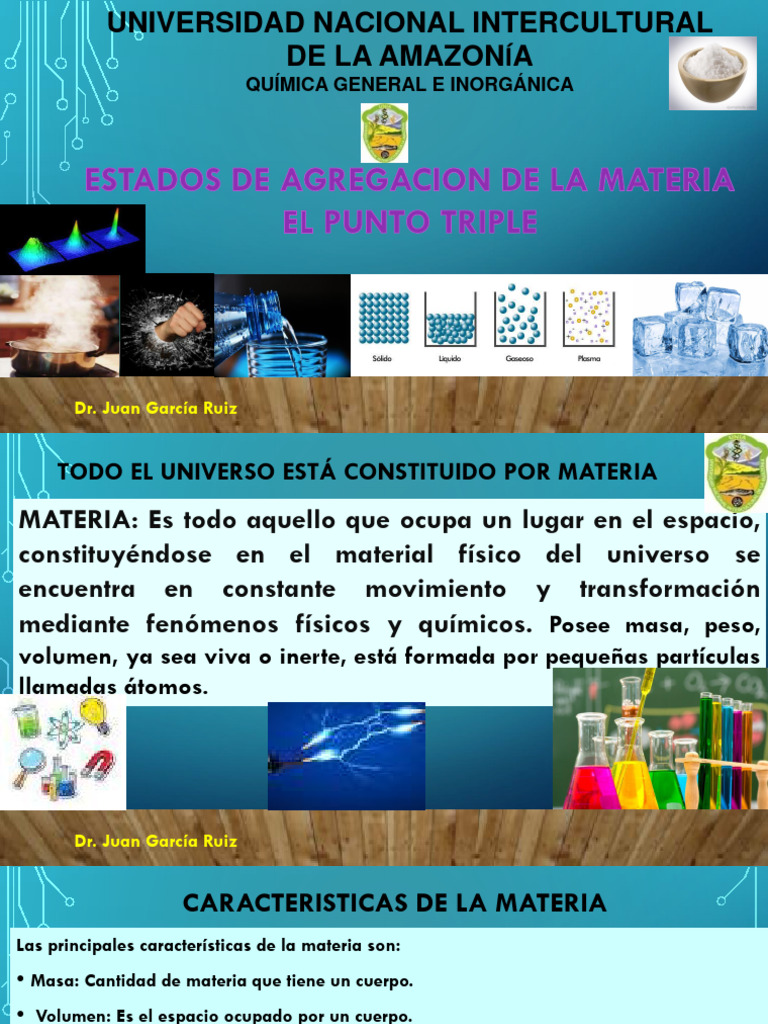 Teoria 5. Estados de Agregacion de La Materia - El Punto Triple. | PDF | Evaporación | Coloide