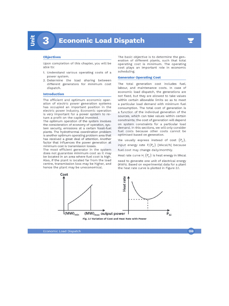 Economic Load Dispatch | PDF