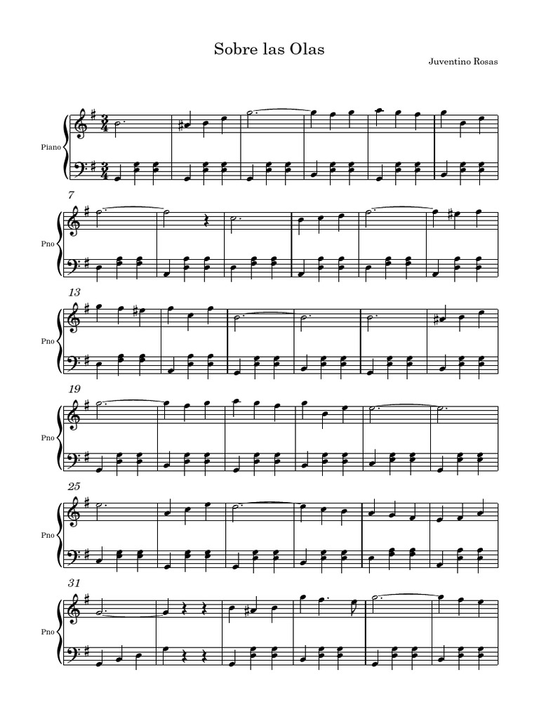 Sobre Las Olas | PDF | Waltzes