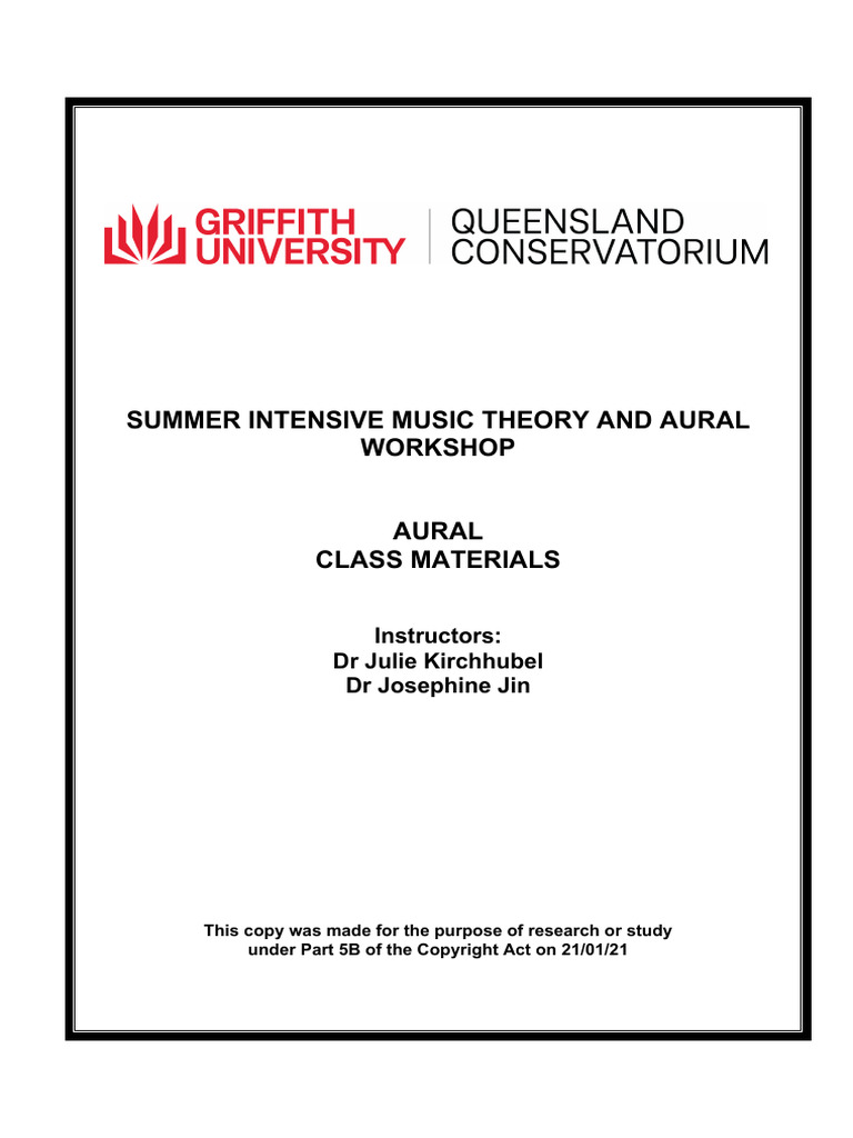 2024 SIMTAW Aural Workbook | PDF | Baroque Music | String Instruments