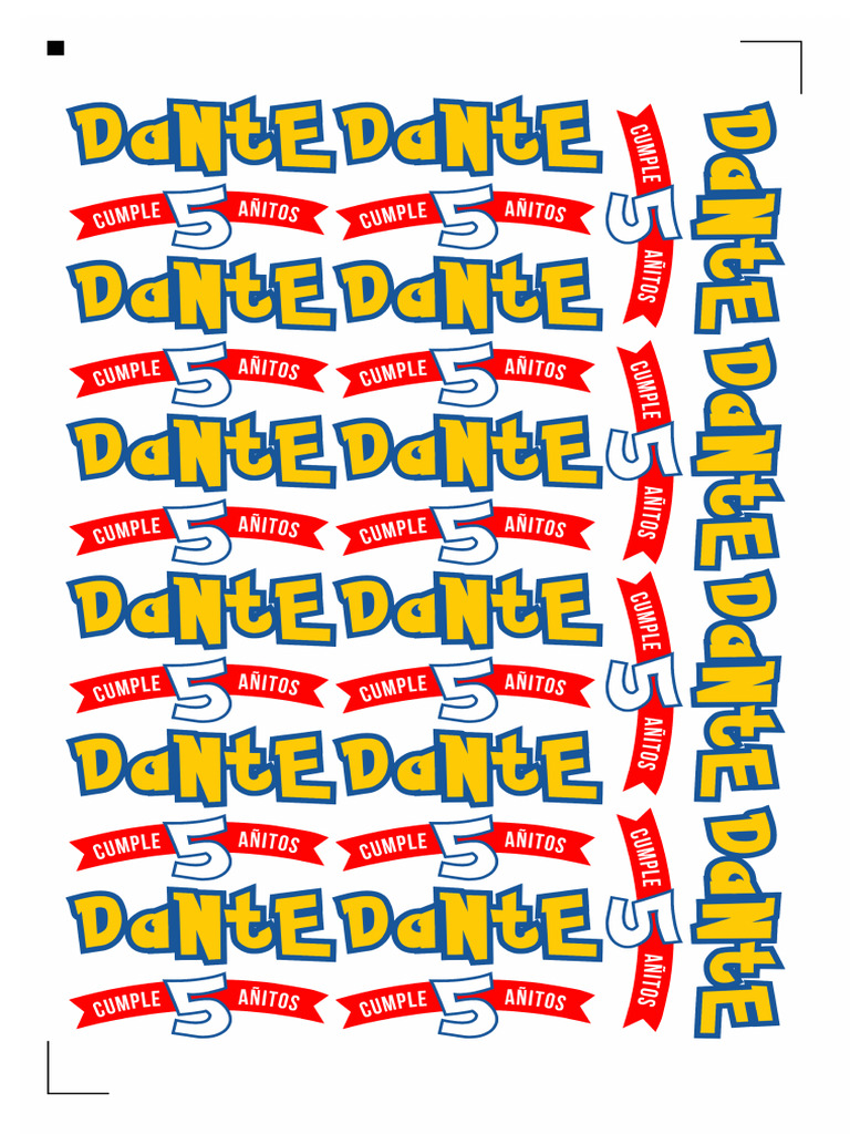 Stickers Dante | PDF