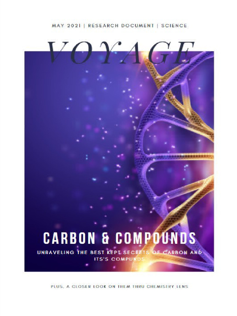 Carbon & It's Compounds | PDF | Functional Group | Alloy