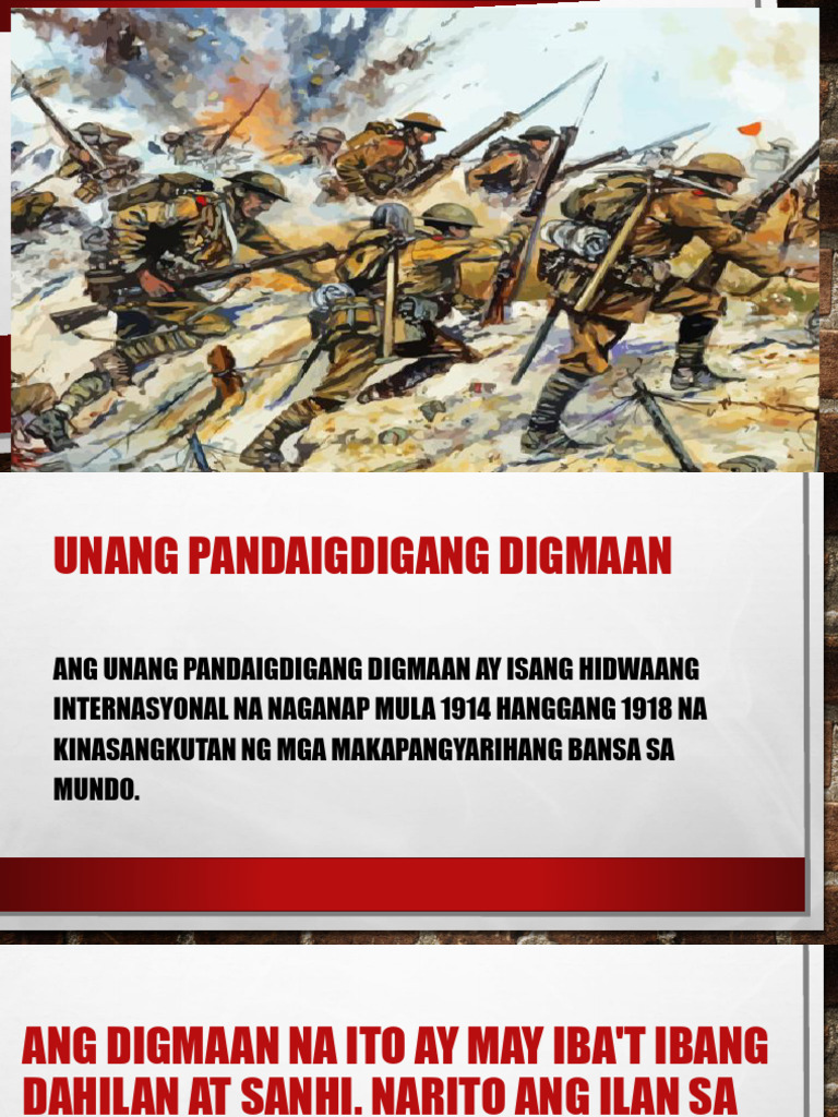 Unang Pandaigdigang Digmaan | PDF