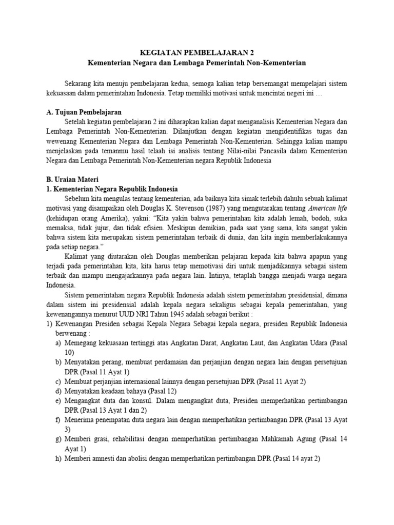 Modul 2 PPKN X 2022-2023 | PDF | Politik