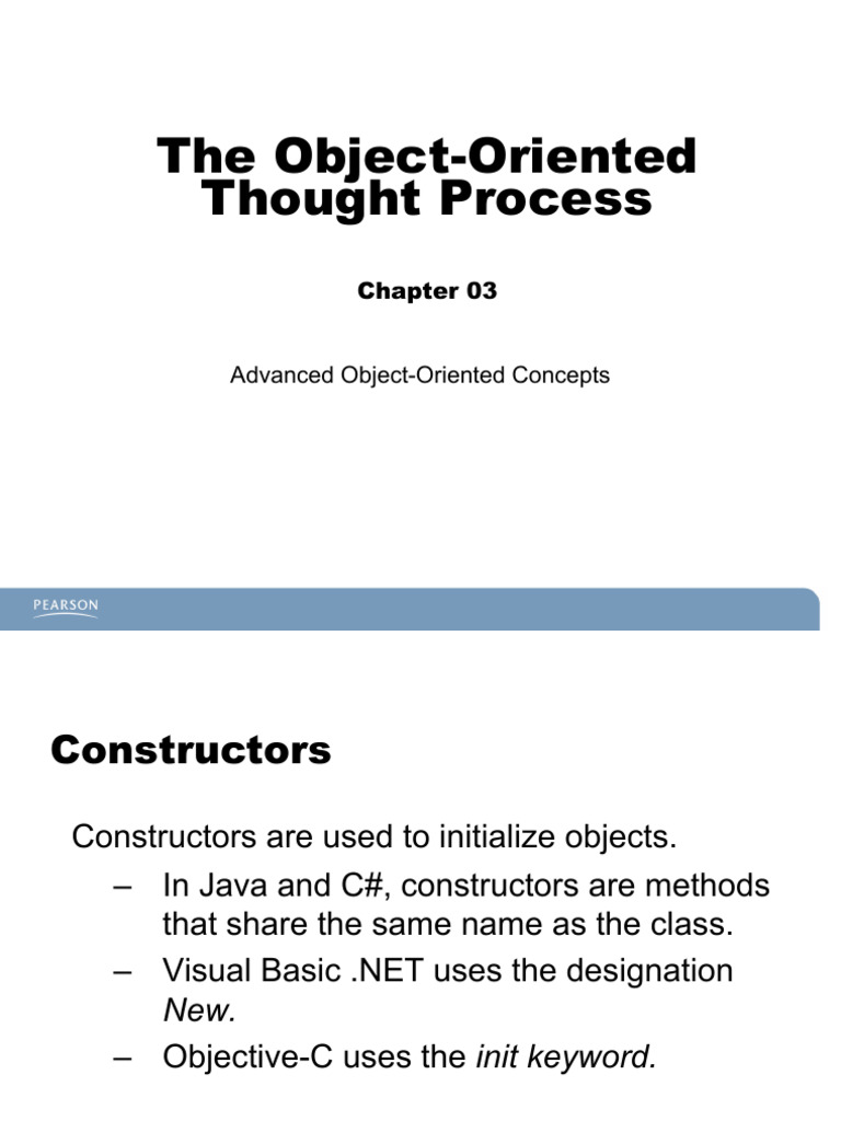Chapter 03 | PDF | Programming | Constructor (Object Oriented Programming)