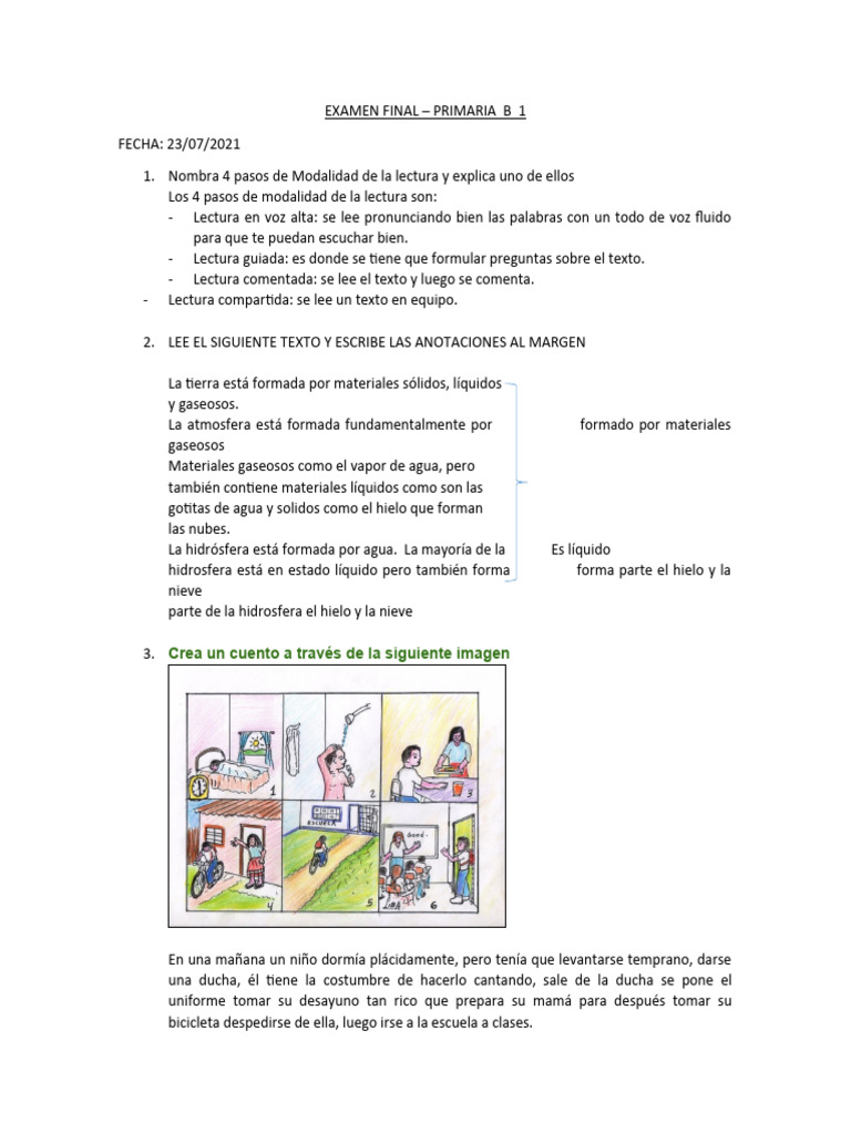 Pasos de Lectura y Actividades Escolares | PDF