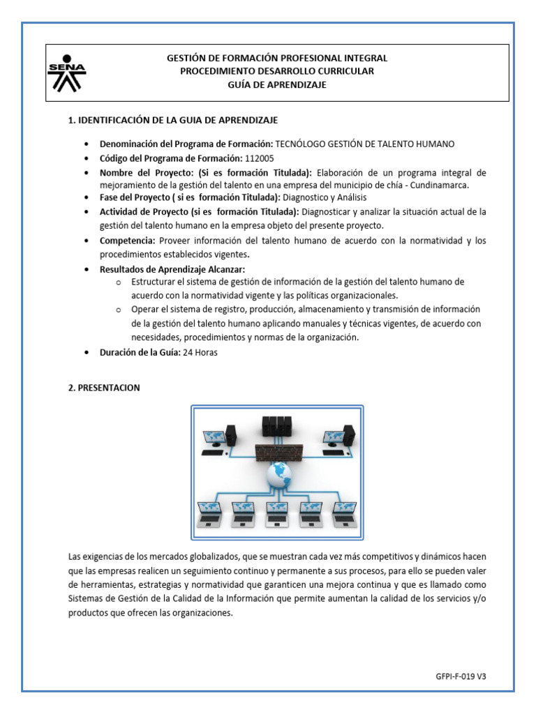 GFPI-F-019 Formato Guia de Aprendizaje RAP. 2 y RAP 3 (Proveer Información) . | PDF ...