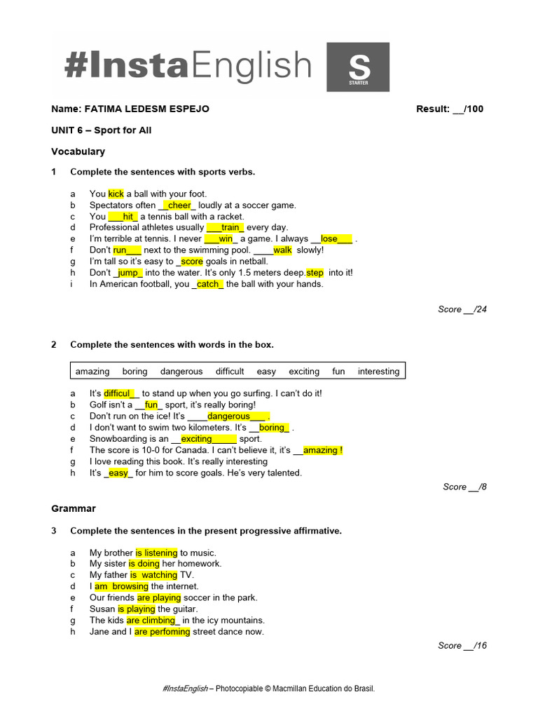 Test U6 Cieta | PDF