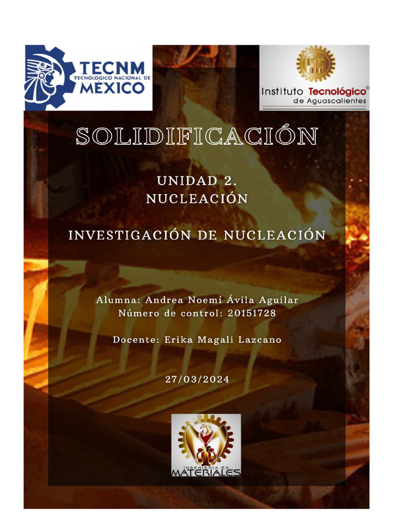 Nucleación: Procesos y Ejemplos | PDF | Nucleación | Energía libre de Gibbs