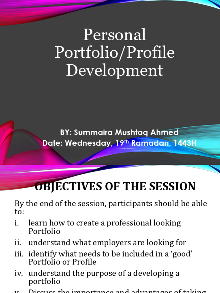 Workshop On Personal Portofolio Development | PDF | Résumé | Human Communication
