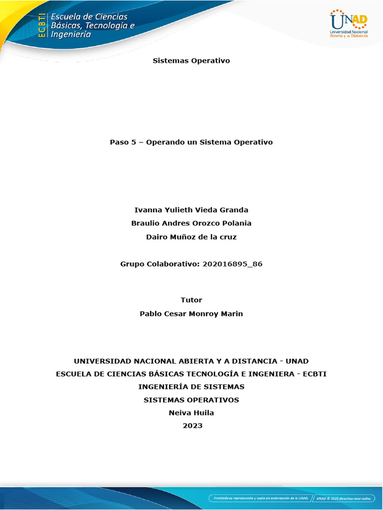 Anexo 5 - Plantilla Operando Un Sistemas Operativo | PDF ...