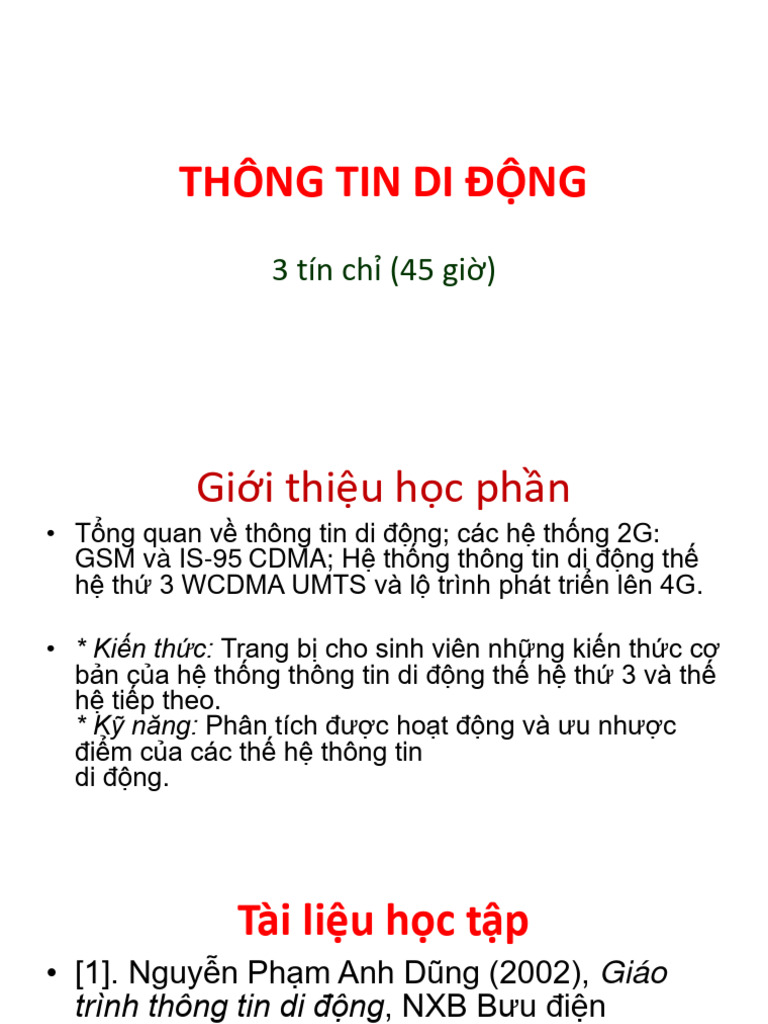 TTDD - Chuong 1 - 2024 | PDF