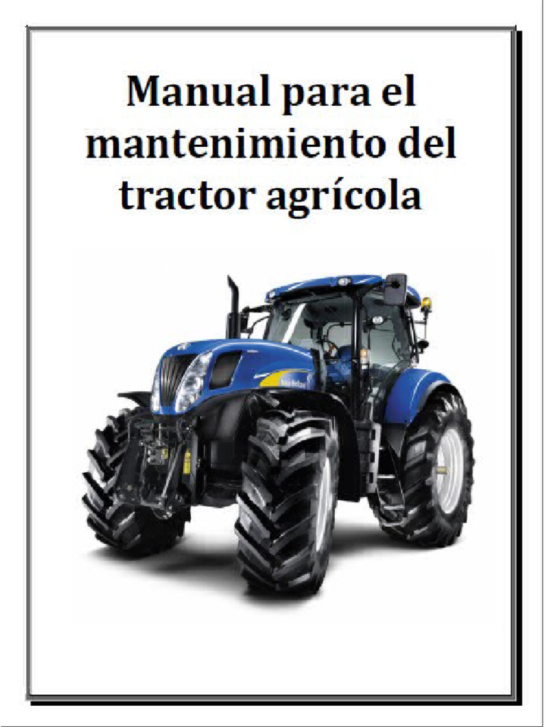 Manual de Mantenimiento Del Tractor Agricola | PDF | Motor diesel | Inyección de combustible