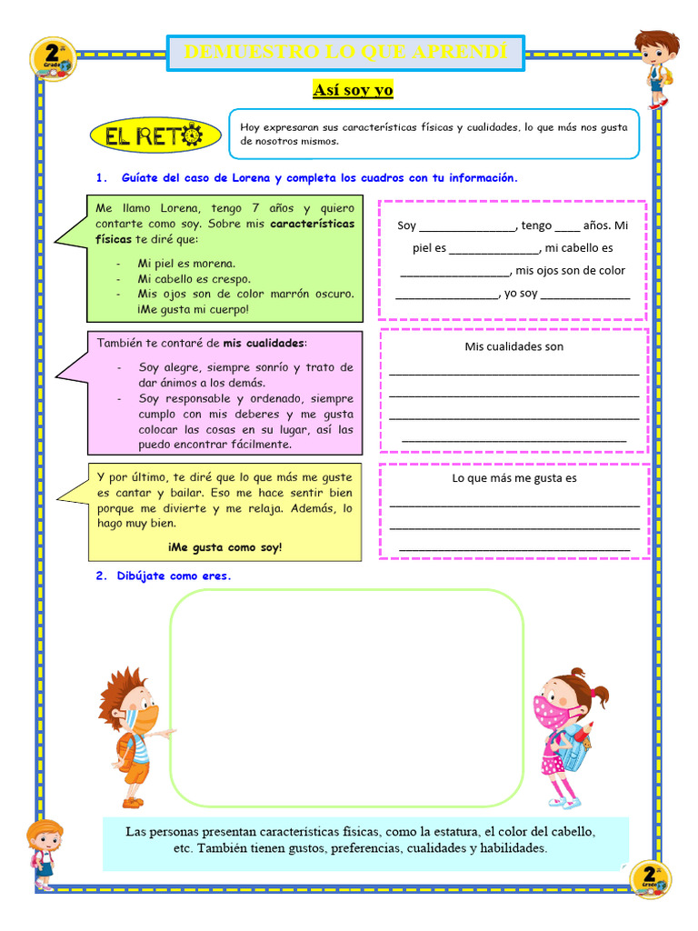 Lunes A - Ficha - Asi Soy Yo - Personal Social | PDF