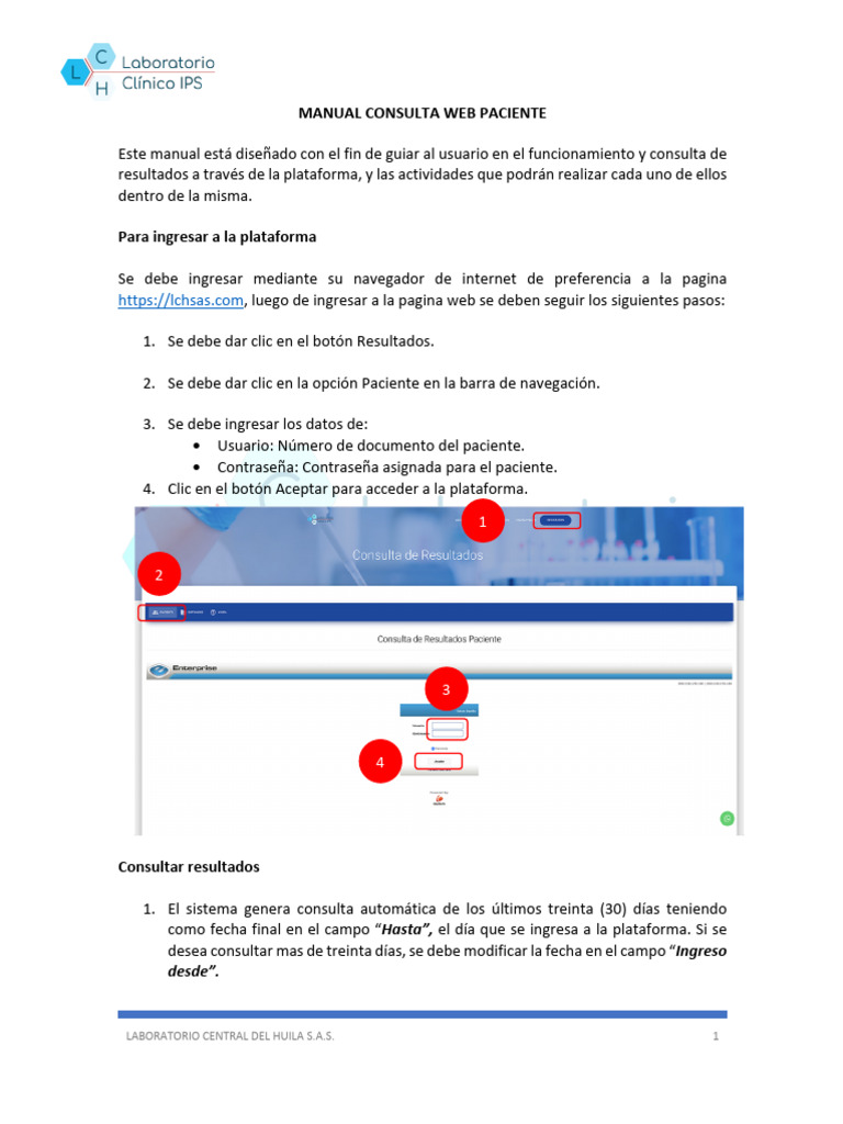 Guía de Consulta Web para Pacientes | PDF | Contraseña | Red mundial