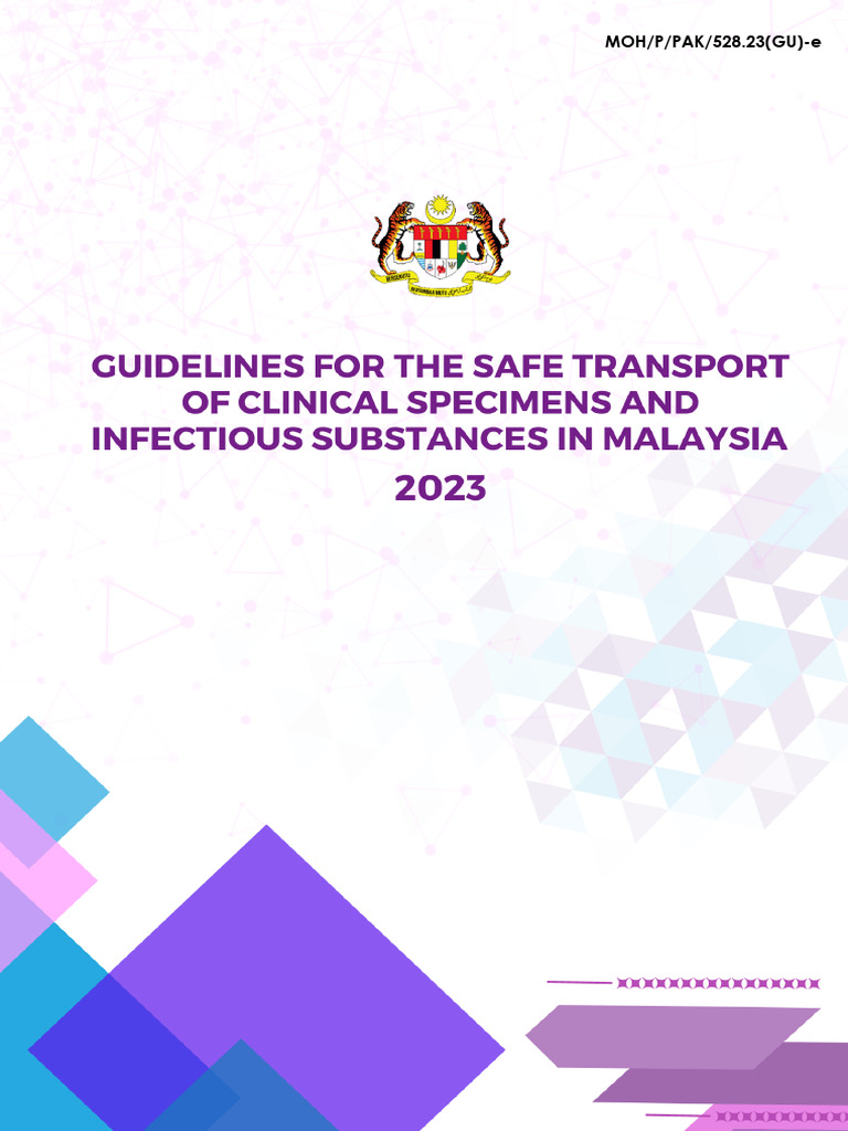 Guidelines For The Safe Transport of Clinical Specimens 2023 (Malaysia ...