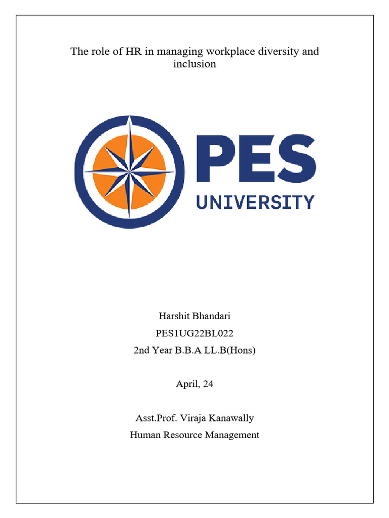 HRM Research Paper | PDF | Human Resource Management | Diversity (Business)