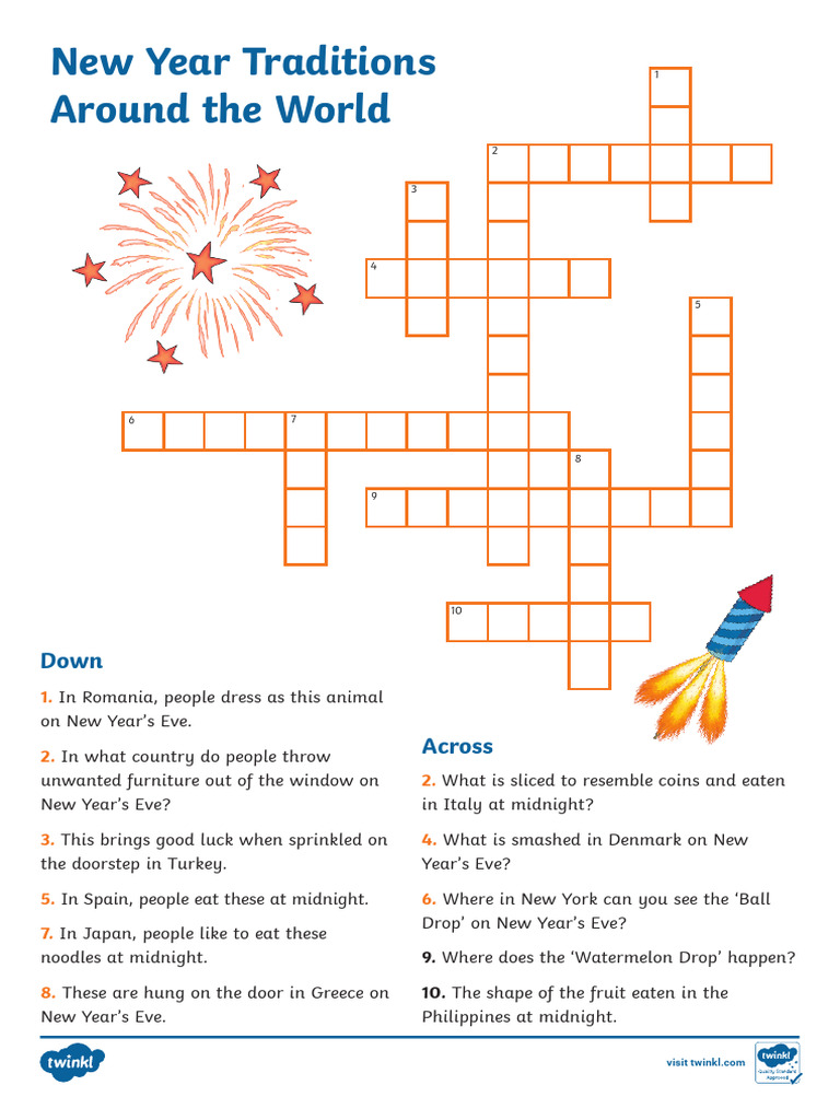 Ni G 1636038271 New Year Traditions Around The World Cross Word - Ver ...