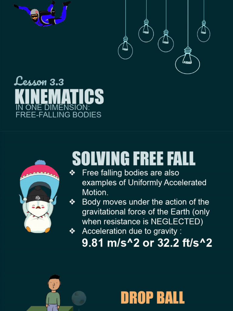 Lesson-3.3-Free-Falling-Bodies | PDF | Physical Quantities | Gravity