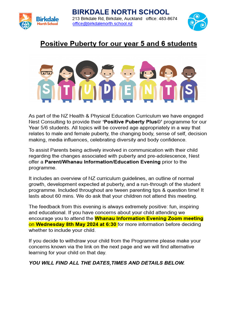 Positive Puberty Program for Year 5/6 | PDF