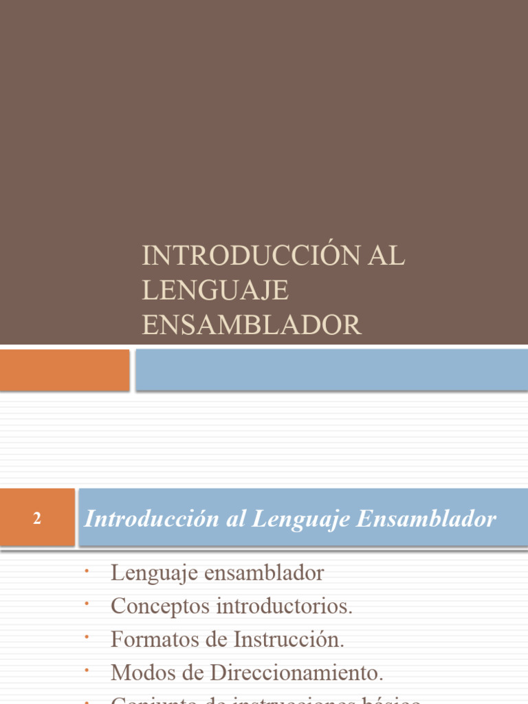 Introduccion Al Lenguaje Ensamblador | PDF | Lenguaje ensamblador | Poco