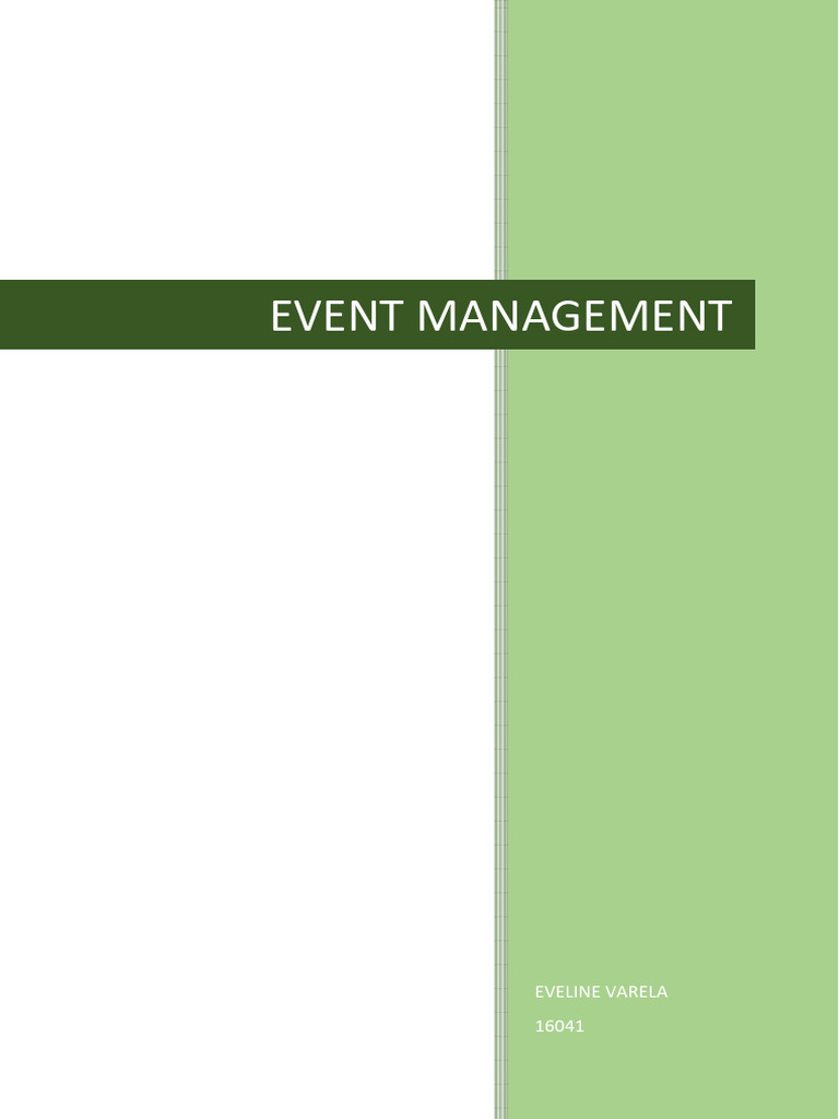 EVENT MANAGEMENT | PDF | Innovation | Marketing