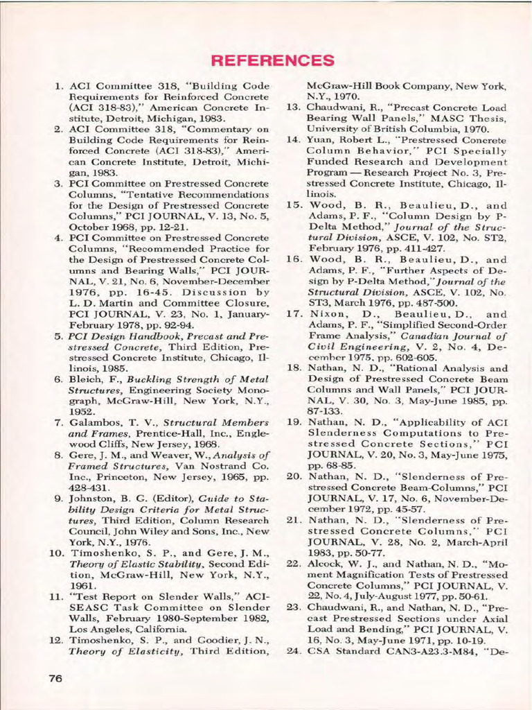 Recommended Practice for the Design of Prestressed Concrete Columns and ...