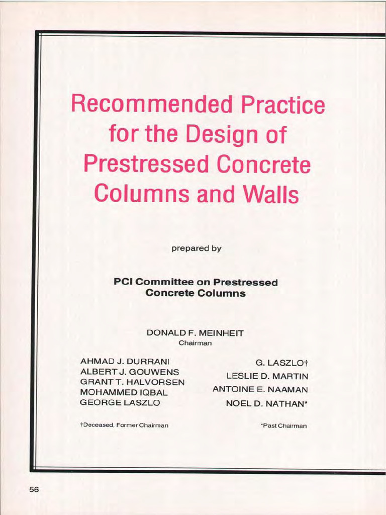 Design Guidelines for Prestressed Columns | PDF | Strength Of Materials ...