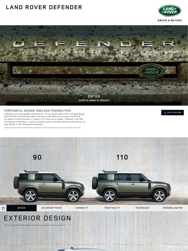 Extracted Pages From Land-Rover-Defender-Brochure | PDF | Four Wheel ...
