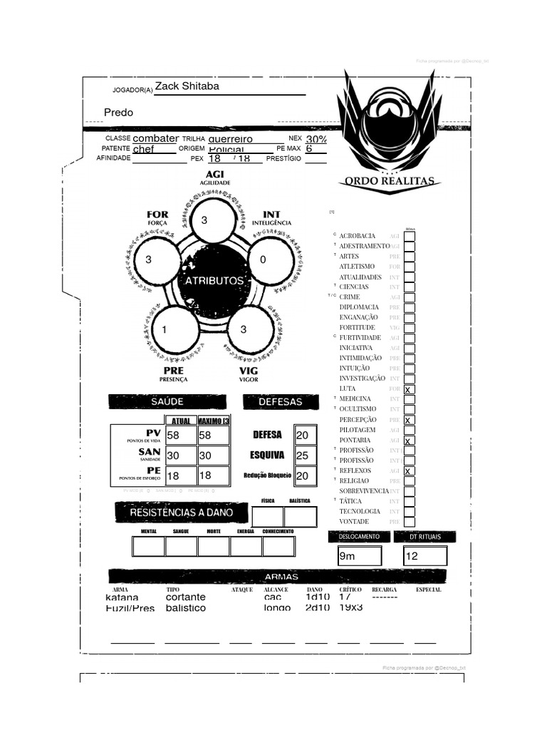 Zack Shitaba | PDF | Balística | Voo
