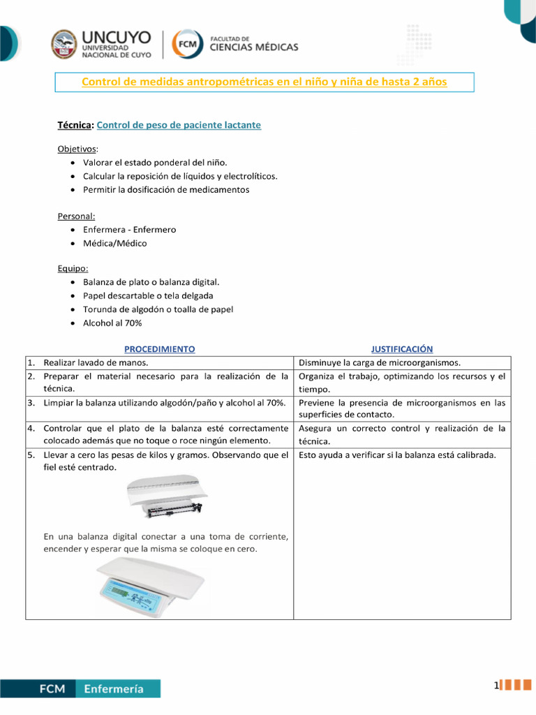 Lab1-Control de Medidas Antropoméricas NNA 2024 Con Videos | PDF