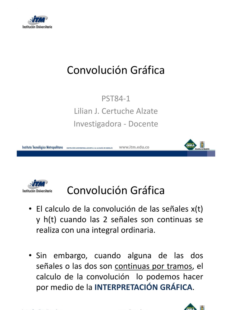 Convolución Gráfica y Cálculo | PDF | Circunvolución | Física teórica