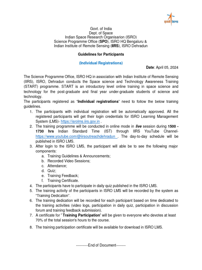 course_guideline_student_START_individual | PDF