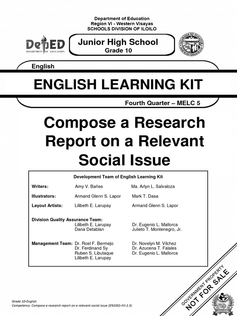 English10 QTR4 Las Melc 5 | PDF | Obesity | Literature Review
