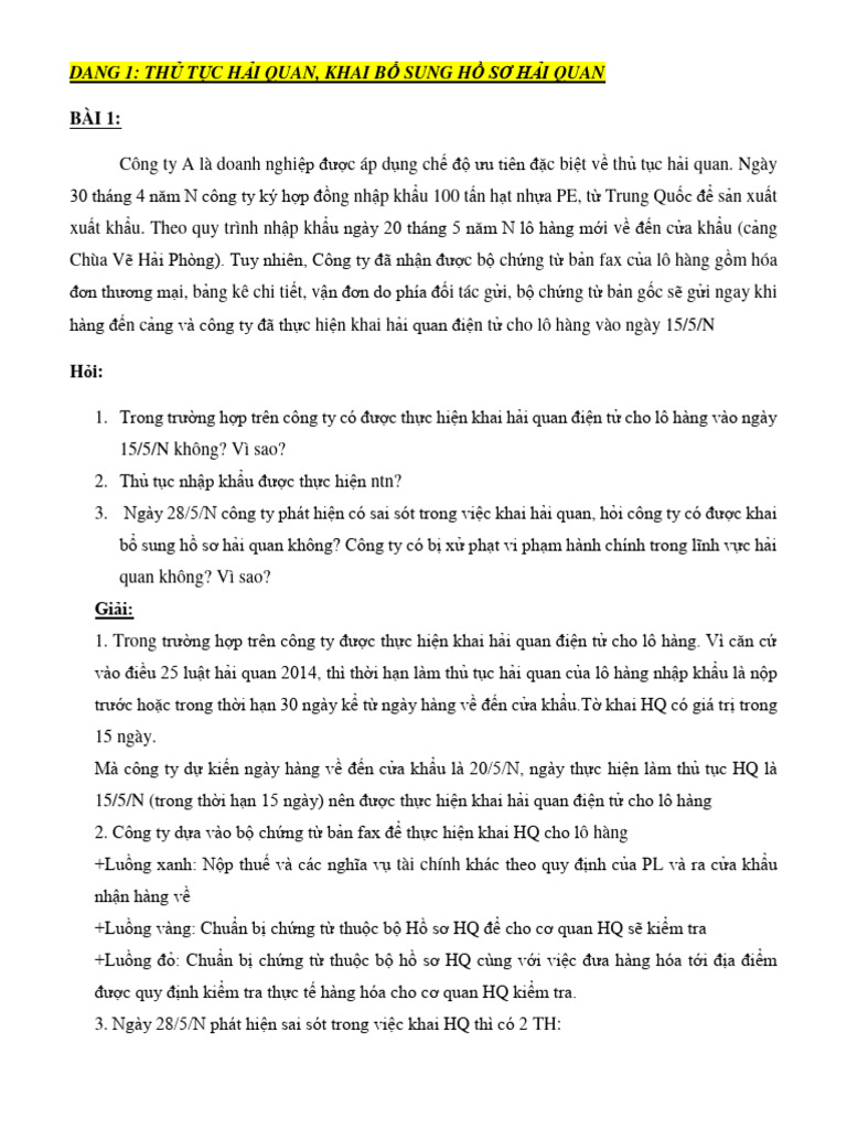 BT Tã NH Huá NG HQ | PDF