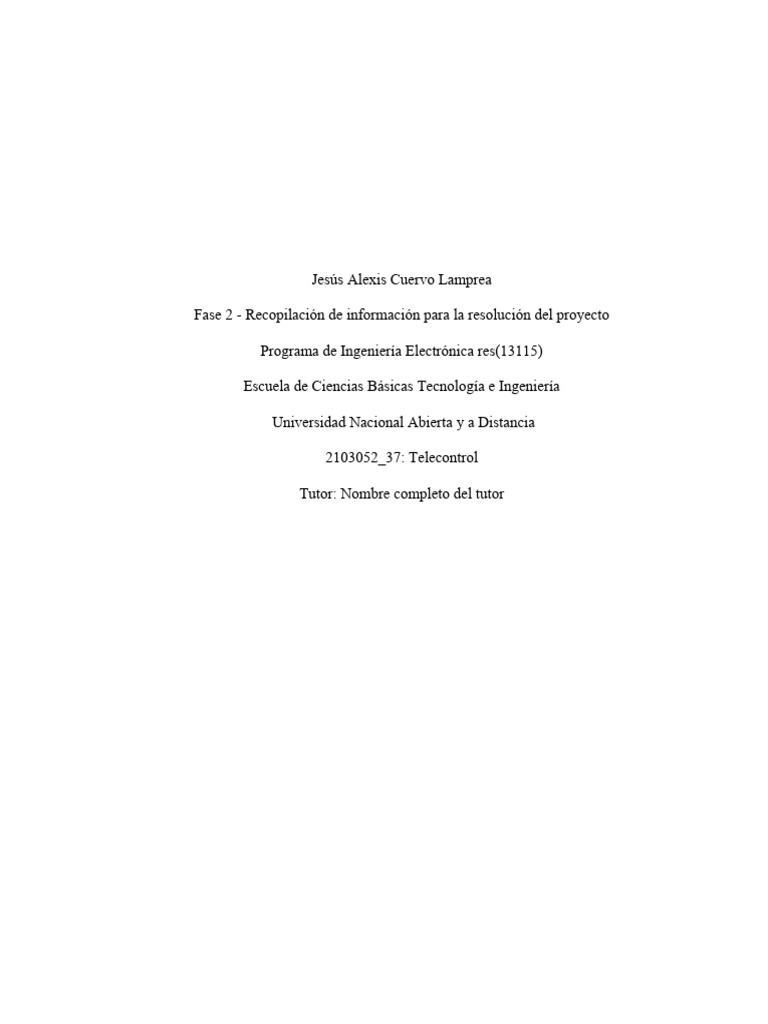 Jesús Alexis Cuervo Lamprea | PDF | Topología de la red | Cable coaxial