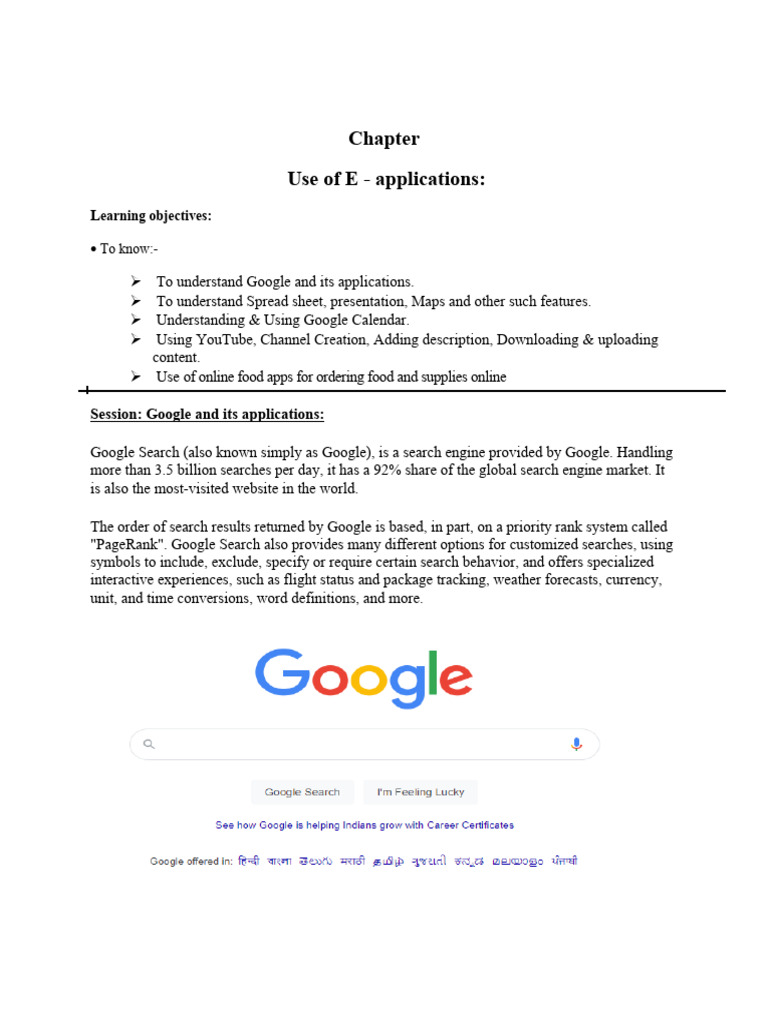 Using E-Applications Complete | PDF | Spreadsheet | Microsoft Excel