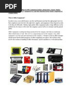 Office Equipment Types and Uses | PDF | Image Scanner | Fax