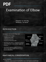 Elbow Examination OSCE Guide | PDF | Elbow | Anatomical Terms Of Motion