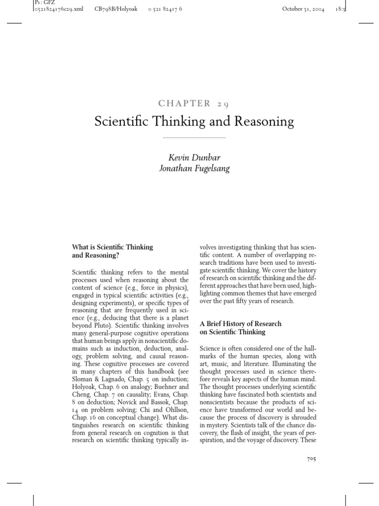 Scientific Thinking and Reasoning | Download Free PDF | Hypothesis ...