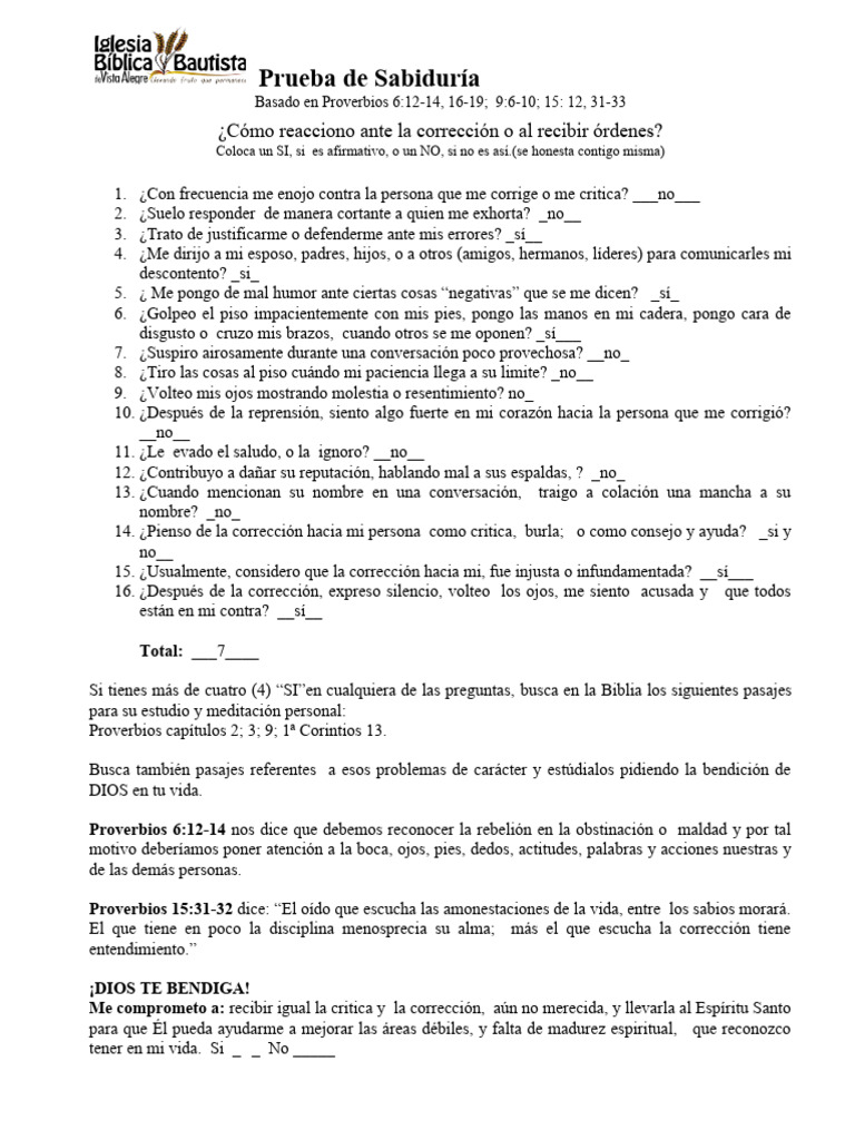 Act 1 - Prueba de Sabiduría Enviar | PDF