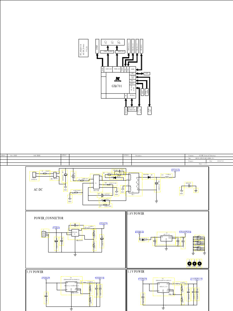 GX6701 DVB-T2 R842 Demo Schematic | PDF