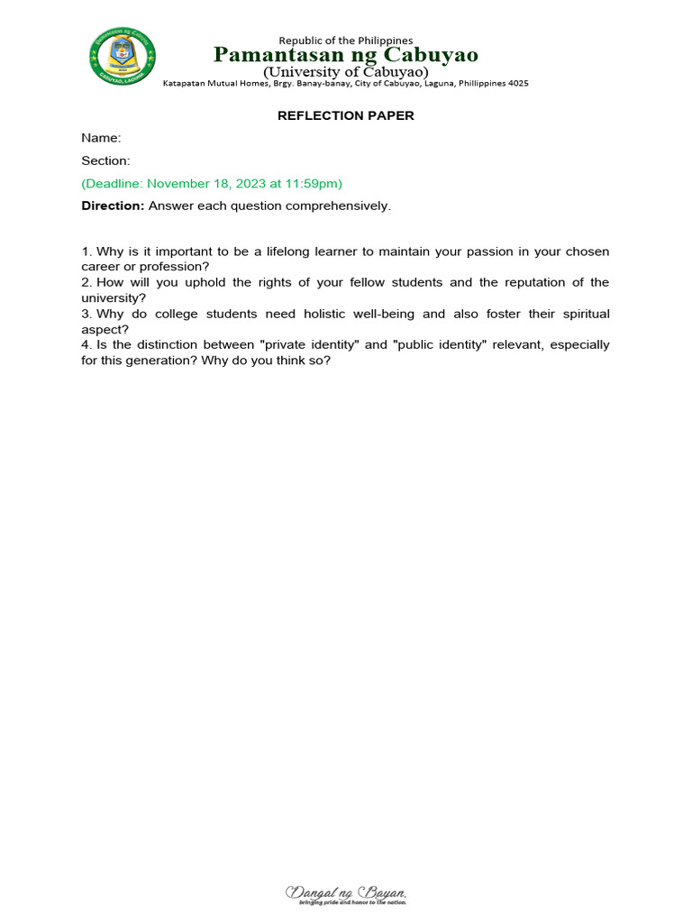 Midterm Reflection Paper and Rubrics | PDF | Creativity | Rubric (Academic)