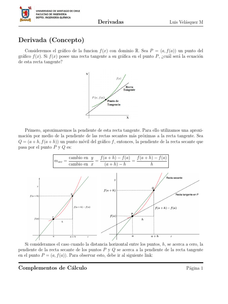 Conceptos y Ejemplos de Derivadas | PDF | Derivado | Función (Matemáticas)