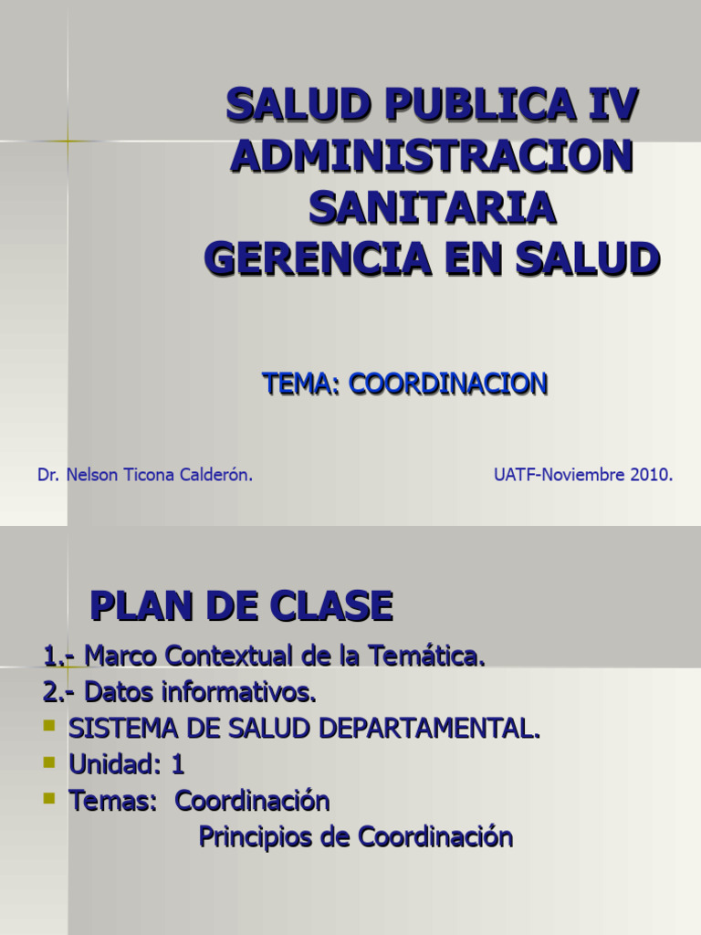 Tema Administracion Sanitaria | PDF | Liderazgo | Planificación