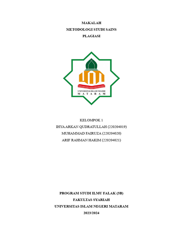 Bagi 'Makalah Metopen Sains Kel.1.pdf' | PDF