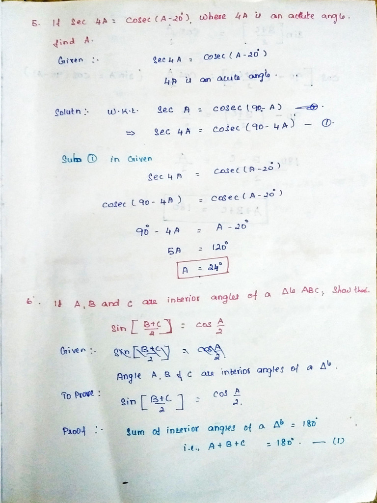 Trigonometry 10 | PDF