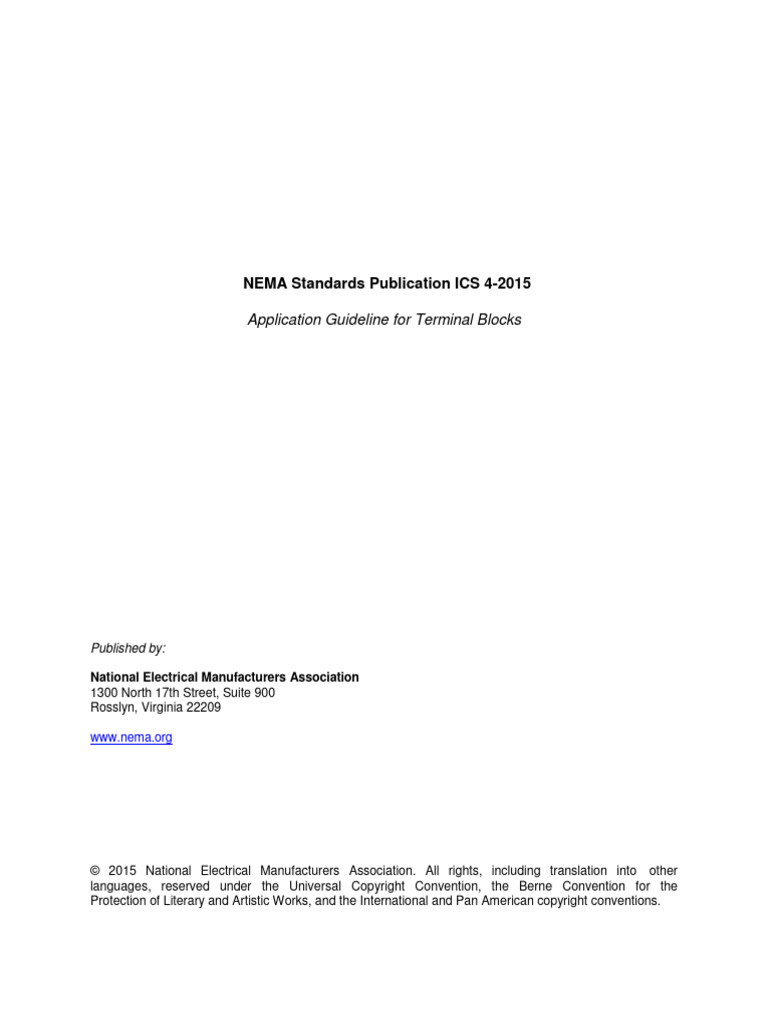 Nema Ics 4-2015 Watermarked - 2024!02!19 | PDF | Electrical Connector ...