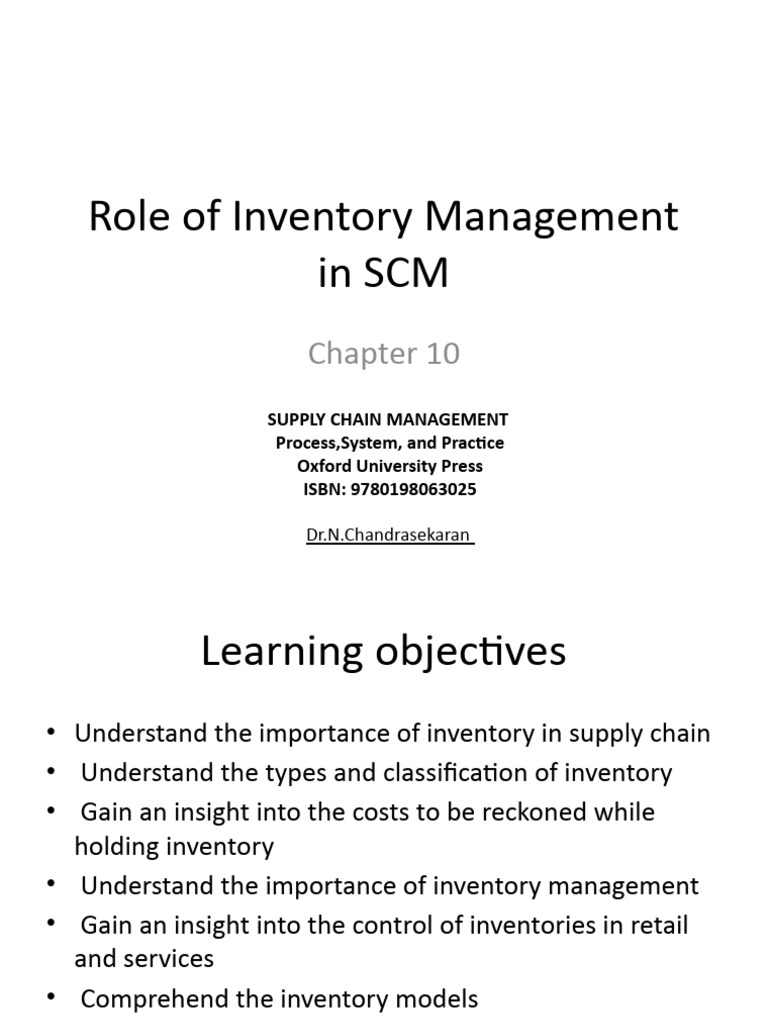 Inventory Management | Download Free PDF | Inventory | Supply Chain