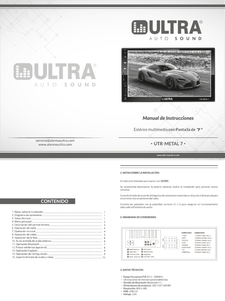 Manual UTR Metal 7 BAJA | PDF